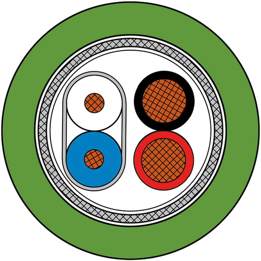 Single Pair Ethernet (SPE) Leitung mit Energieversorgung - SPE Hybrid